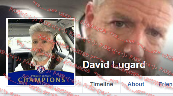 ScamHaters United .. Visit us also on Facebook and Instagram : DAVID LUGARD.. THE NAME USED BY A ...