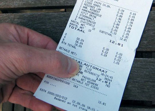 Controleer jij je kassabon? - Huisvlijt