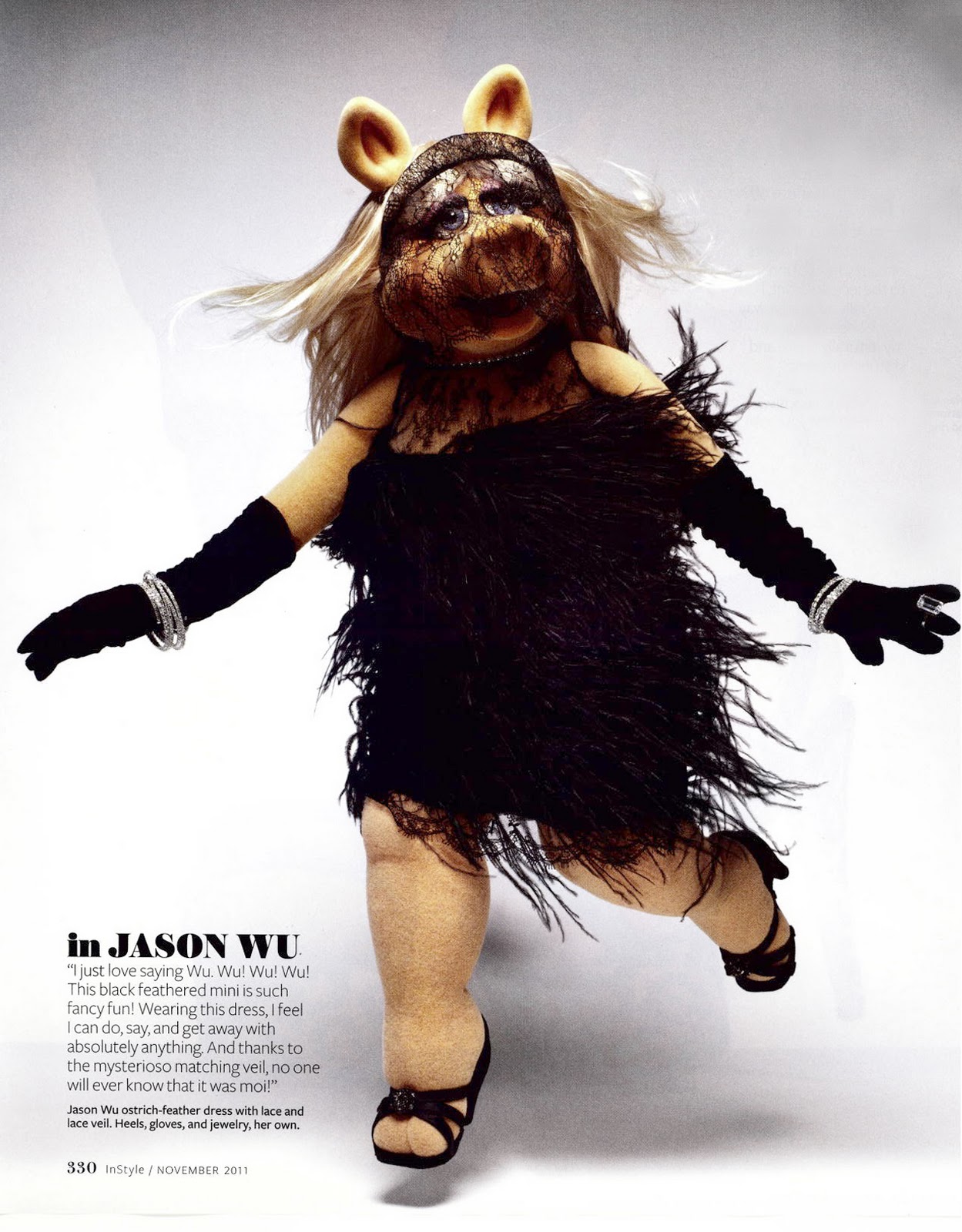 Miss Piggy in Fashion: Miss Piggy for InStyle Magazine