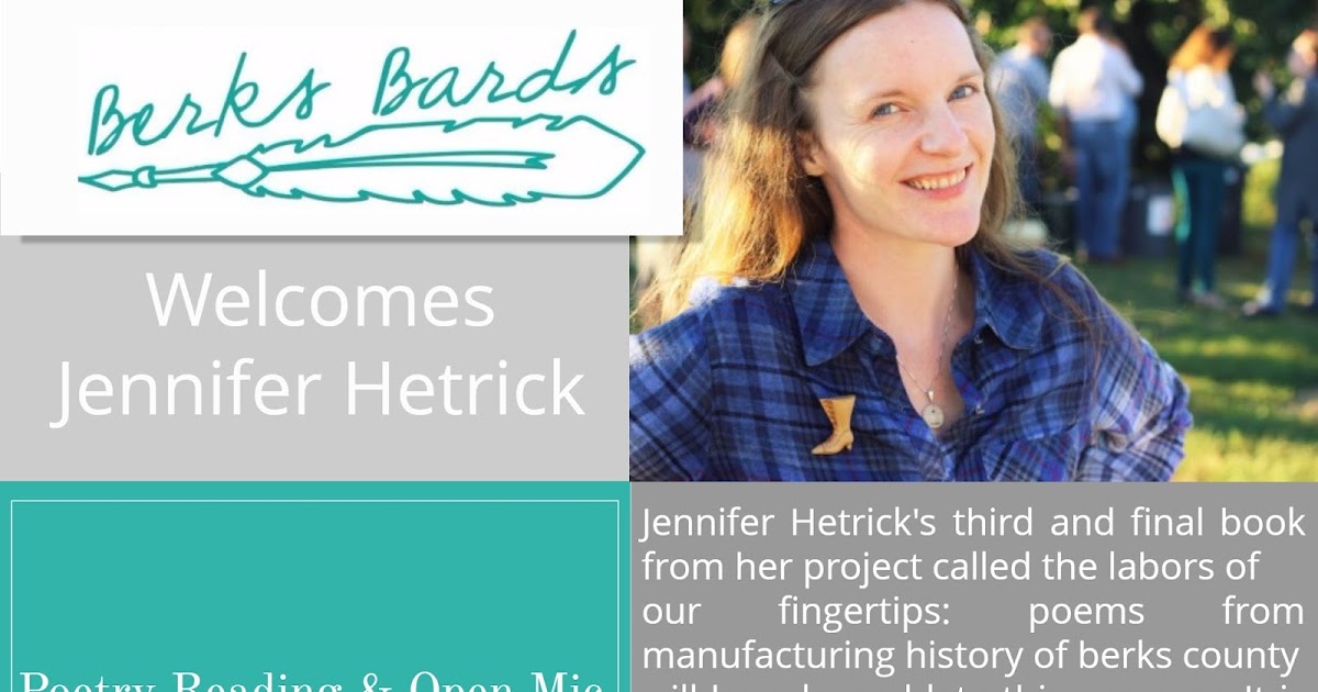 Berks Bards: 1st Thursday Poetry featuring Jennifer Hetrick