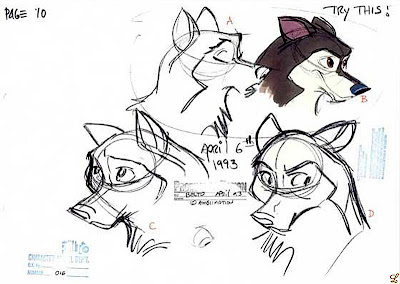 Living Lines Library: Balto (1995) - Character Studies