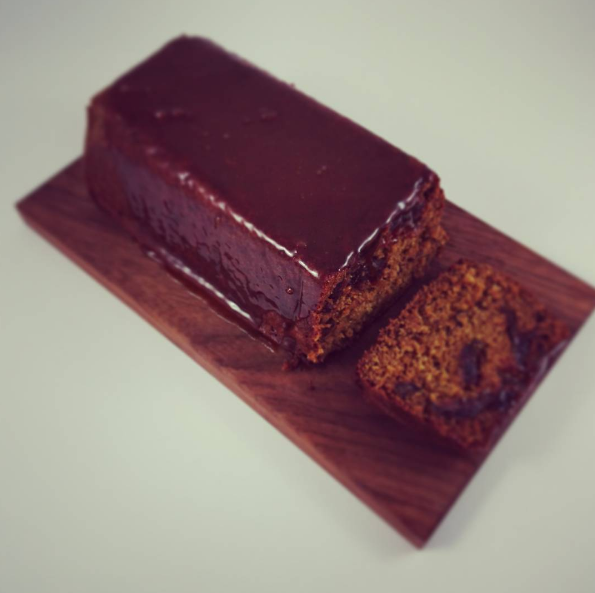 Sesame & Blue: Date & Ginger Cake with Caramel Glaze