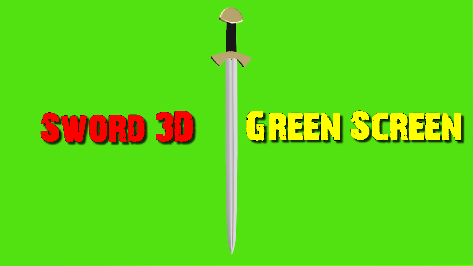 Sword 3D Green Screen - Music No Copyright