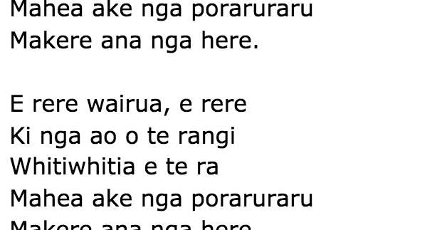CSNS Kapa Haka : Purea Nei