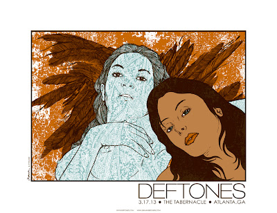 INSIDE THE ROCK POSTER FRAME BLOG: Deftones Nashville, Atlanta, and ...