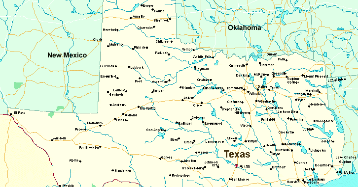 Texas Cities Map Pictures | Texas City Map, County, Cities and State ...