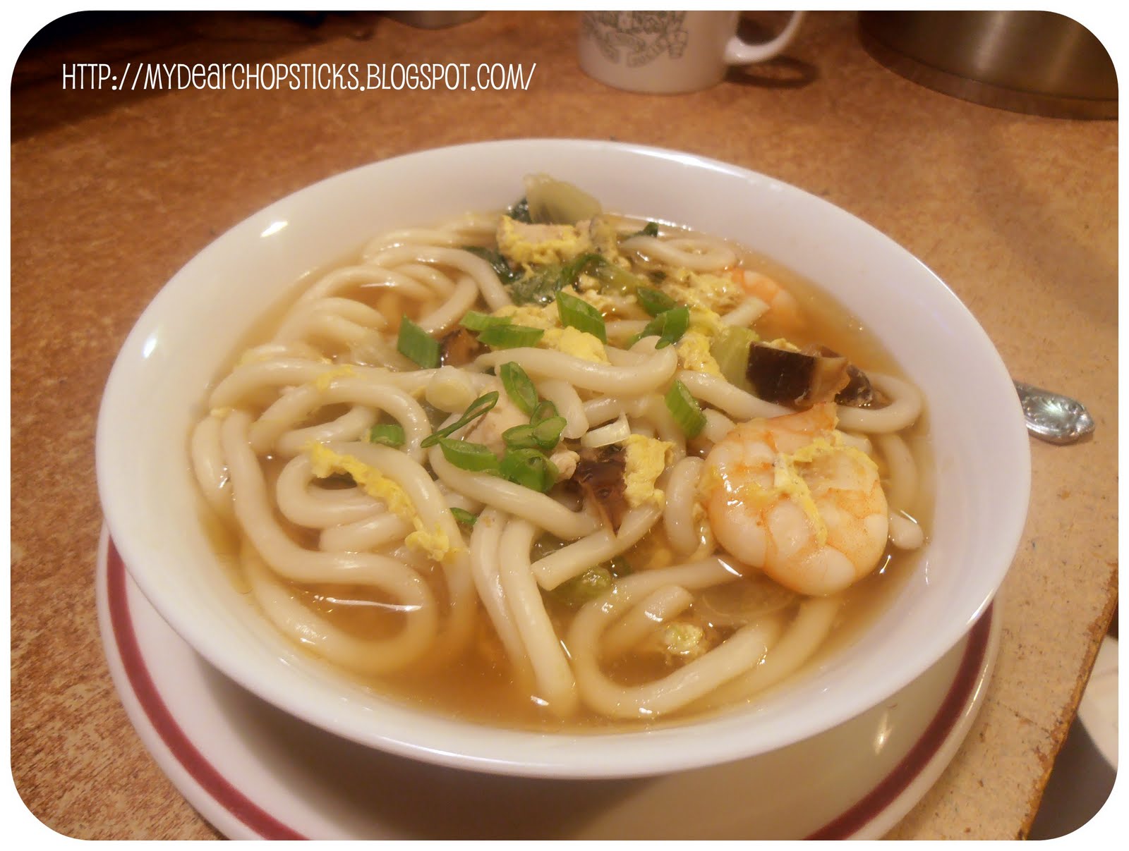 My♥Dear♥Chopsticks *♡:.: Recipe for My Udon Soup ♥