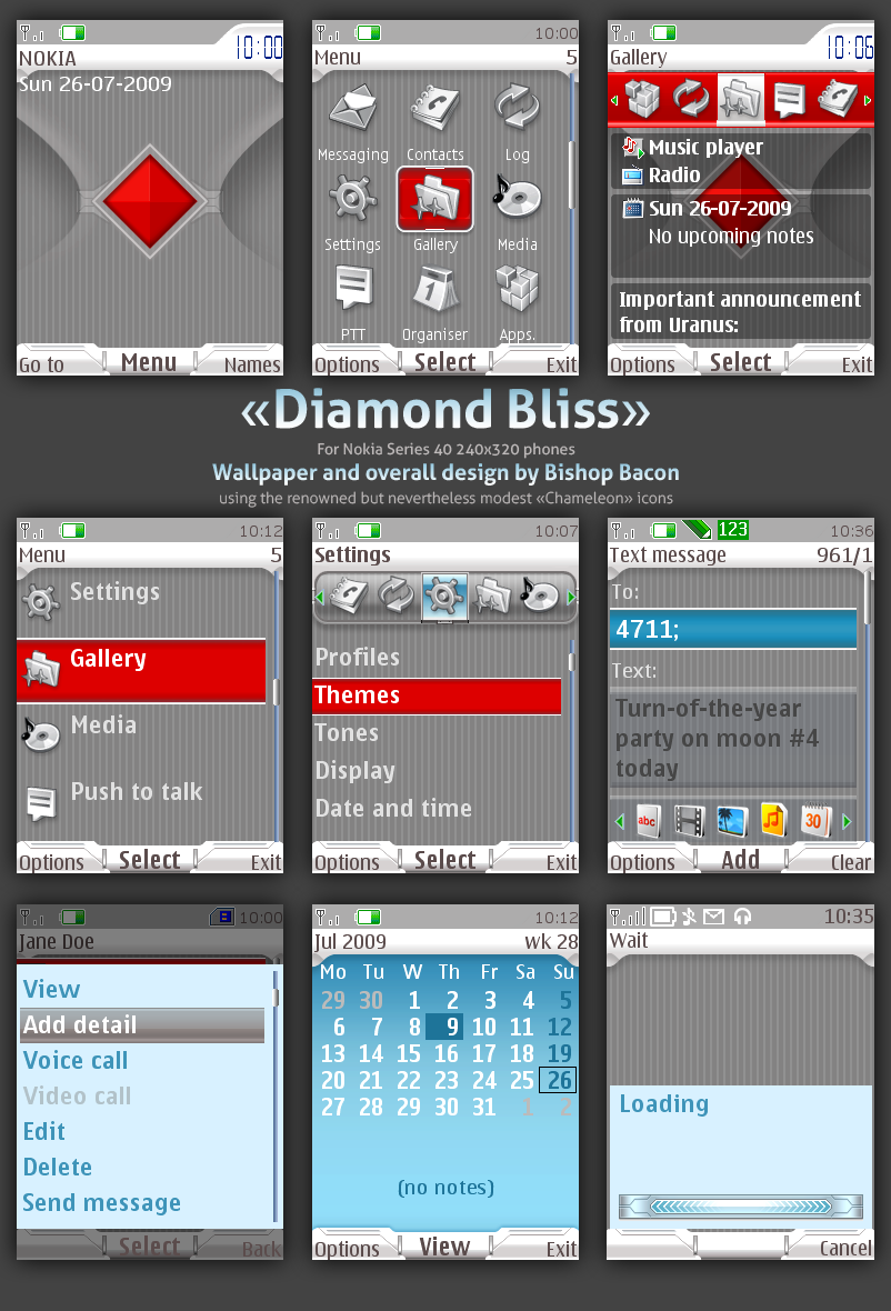 Mobile Heat Blog Spot: Nokia S40 Theme-Diamond Bliss