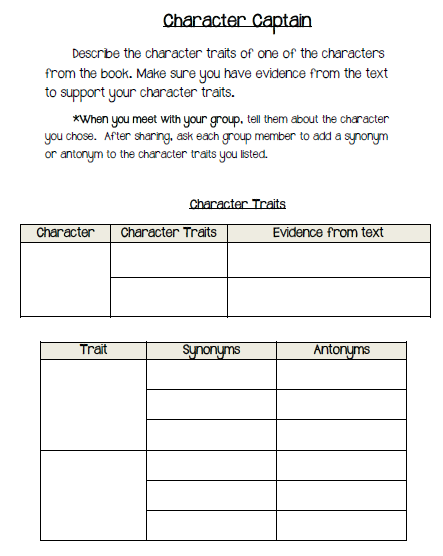 Jennifer's Teaching Tools: Literature Circles