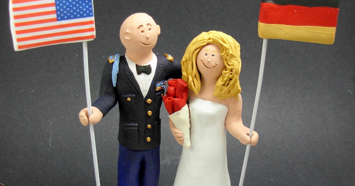 custom wedding cake toppers: German Bride Marries American Soldier ...