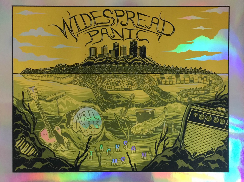 INSIDE THE ROCK POSTER FRAME BLOG: Jim Mazza Widespread Panic Jackson ...