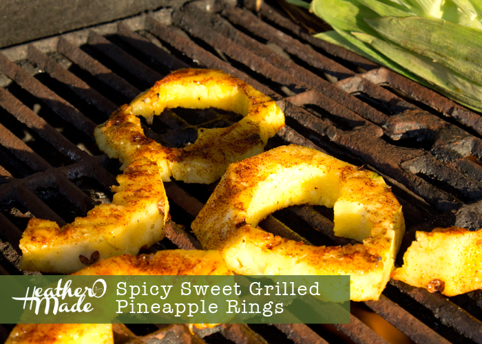 Heather O Made: Spicy Sweet Grilled Pineapple Rings