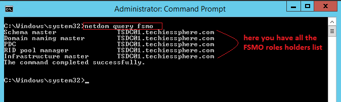 Techies Sphere: How to check FSMO roles using CMD or GUI?