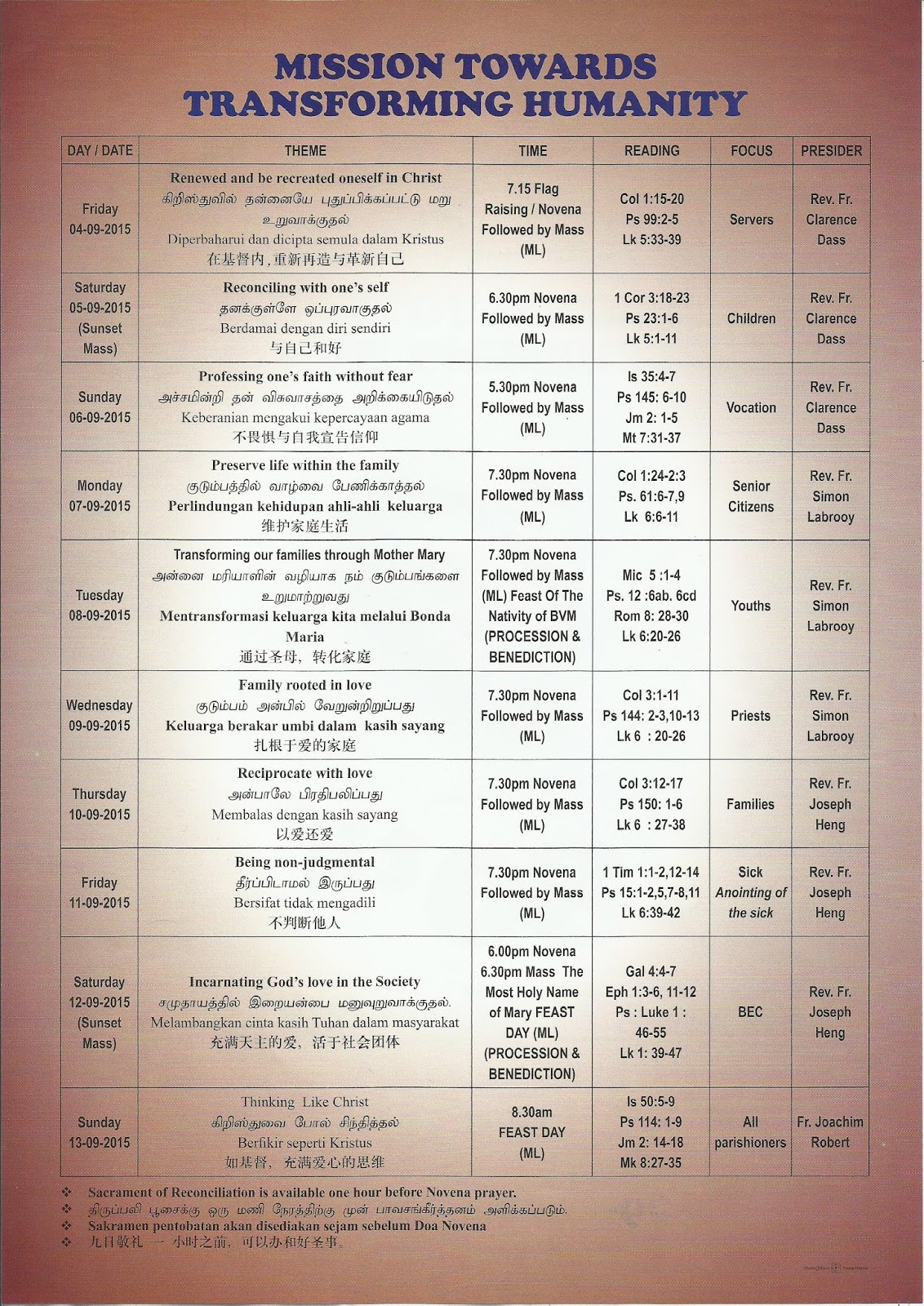Parish Pastoral Building Project * * * Nativity of Blessed Virgin Mary ...