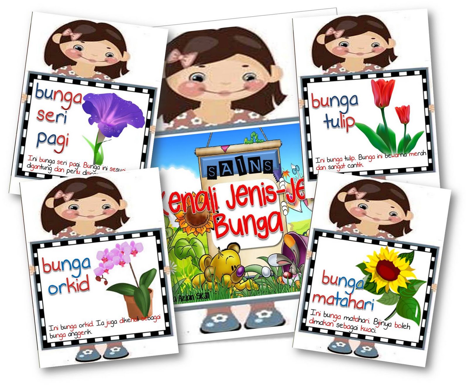 CIKGU EELA (IL) PRESCHOOLERS @ PCE: Kad Tema Bunga