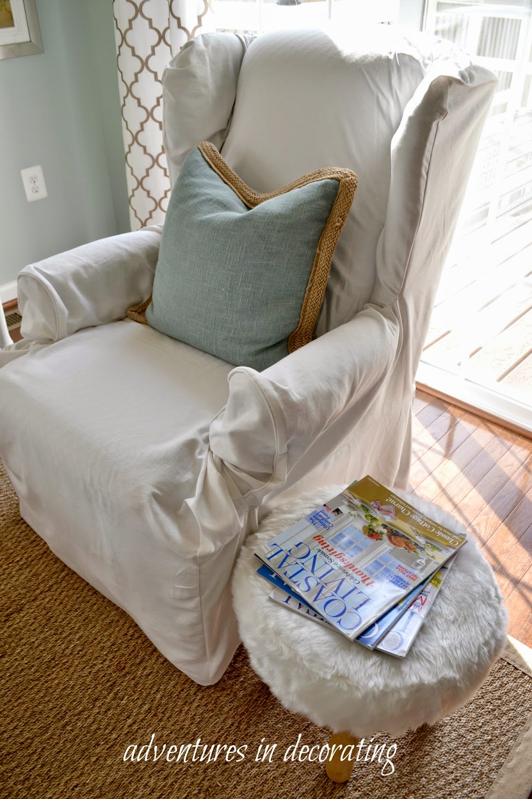 Adventures in Decorating: A New Shade for the Sunroom