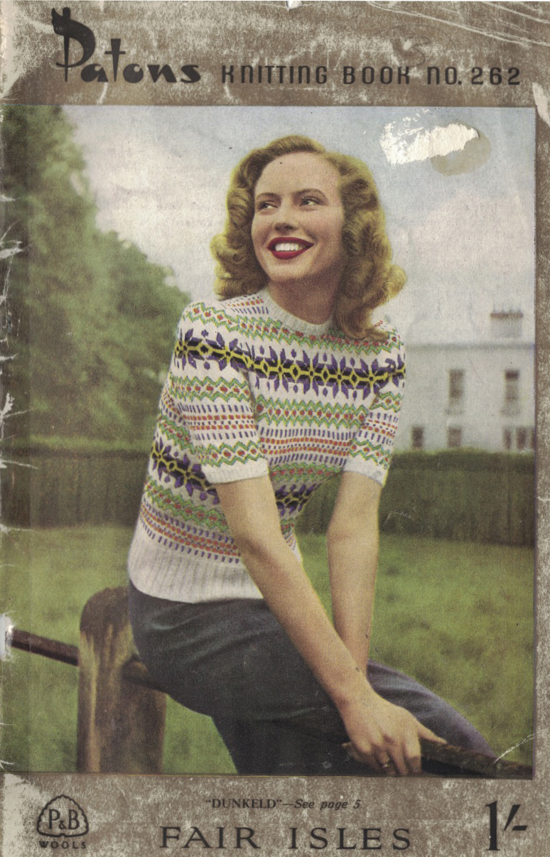 The Vintage Pattern Files: 1940s Knitting - Women's Scottish Fair Isle ...