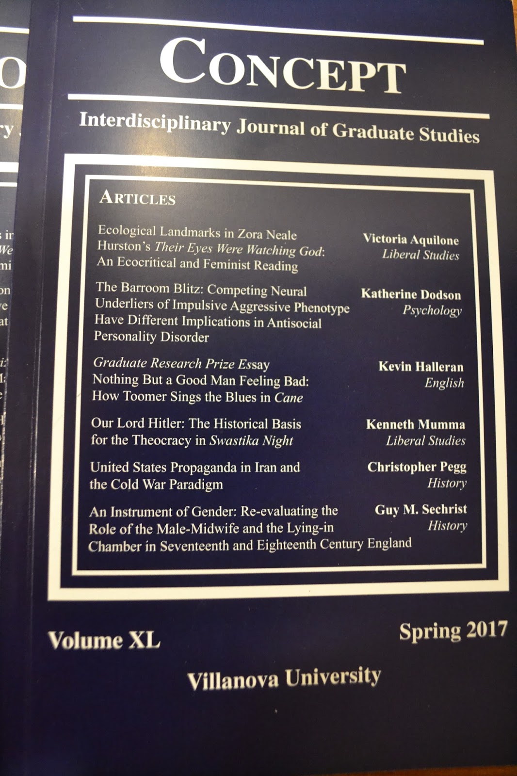 Concept 2017 Graduate Research Prize