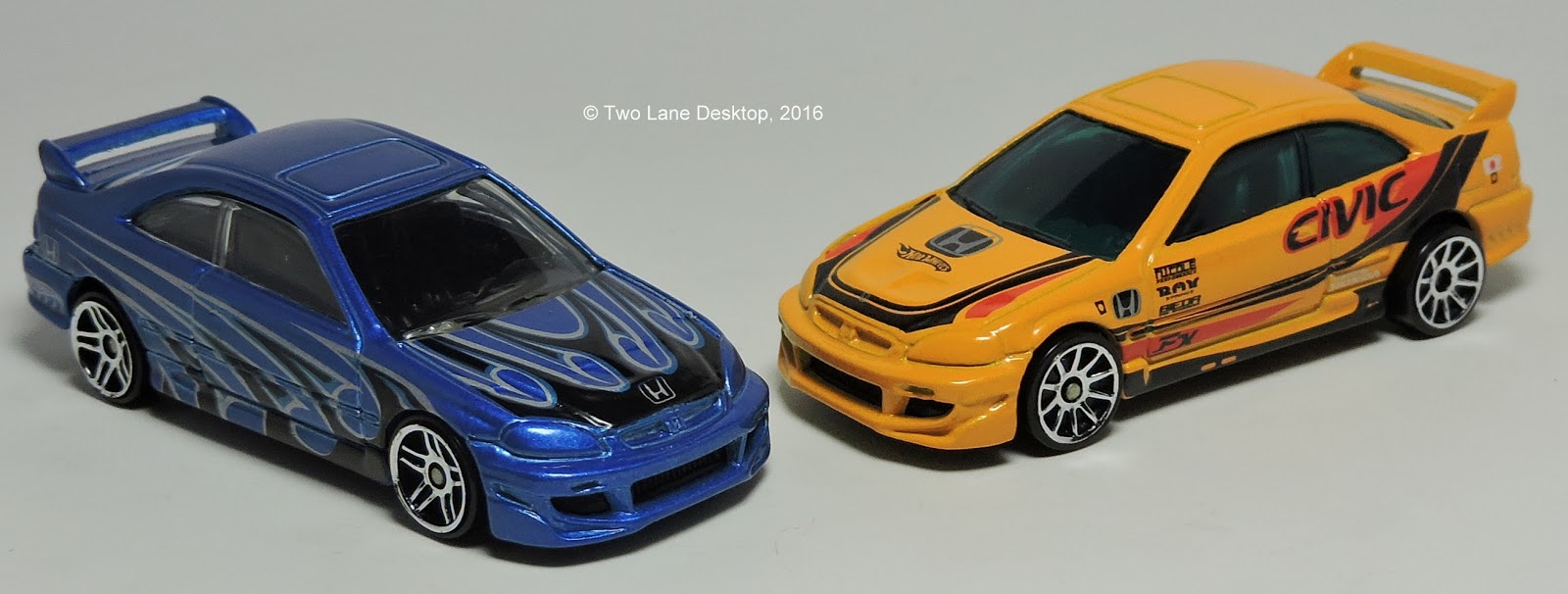 Hot Wheels 2001 Acura Integra GS-R and 2000 Honda Civic Si, and Johnny ...