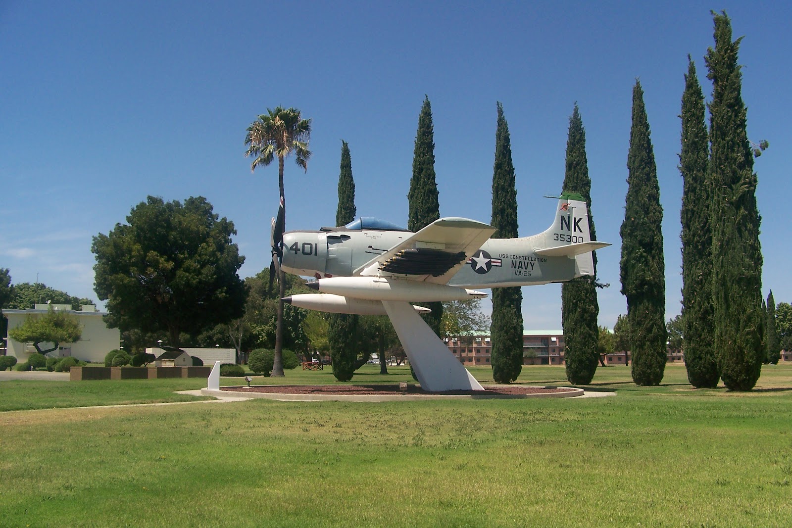 Old Retired Petty Officer: The Planes on Poles at NAS Lemoore