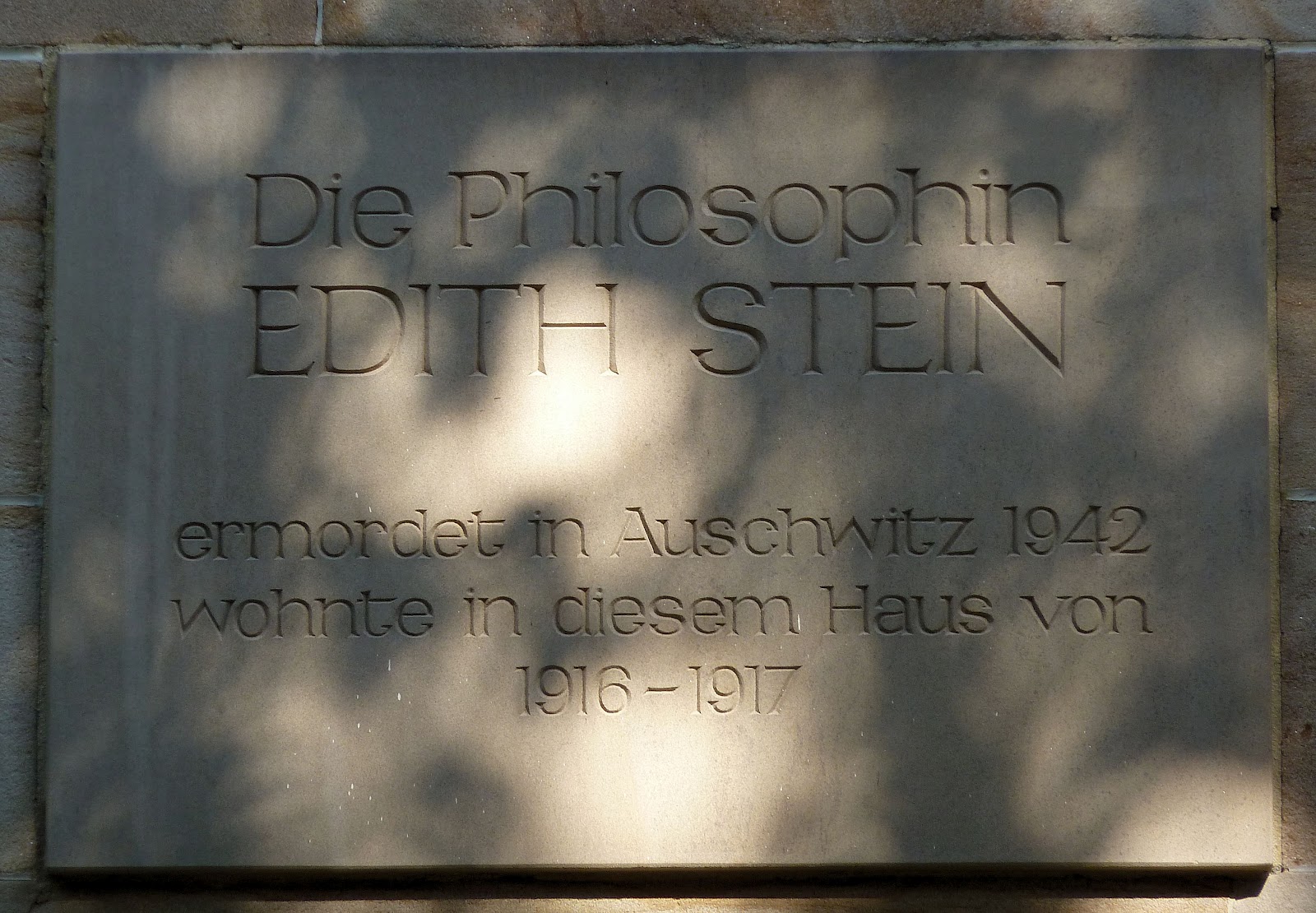 Red Baron's Blog: Edith Stein