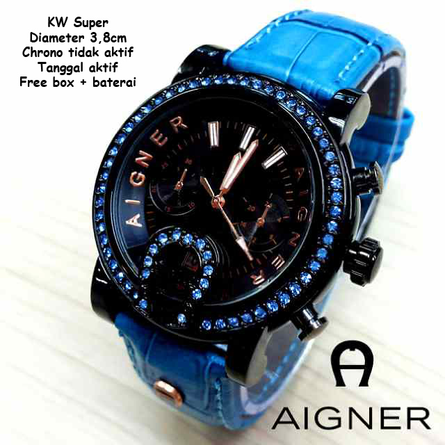 Jam Tangan Aigner Diamond Colour Leather Blue Ocean - Watch-ID - Jual ...