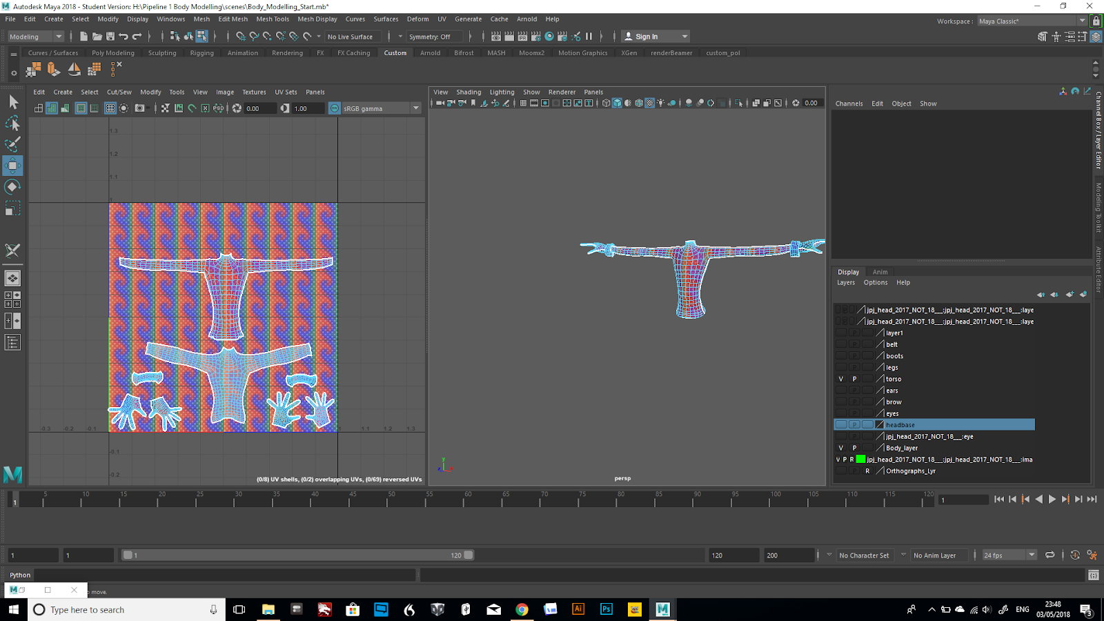 Maya Tutorials/Pipeline 1 UV layout - 2 | Laura boots