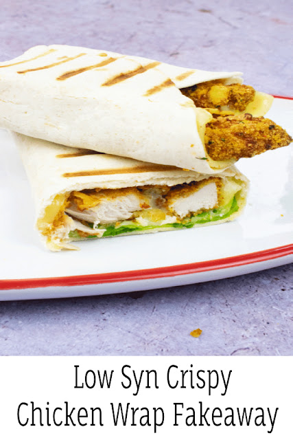 LOW SYN CRISPY CHICKEN WRAP FAKEAWAY