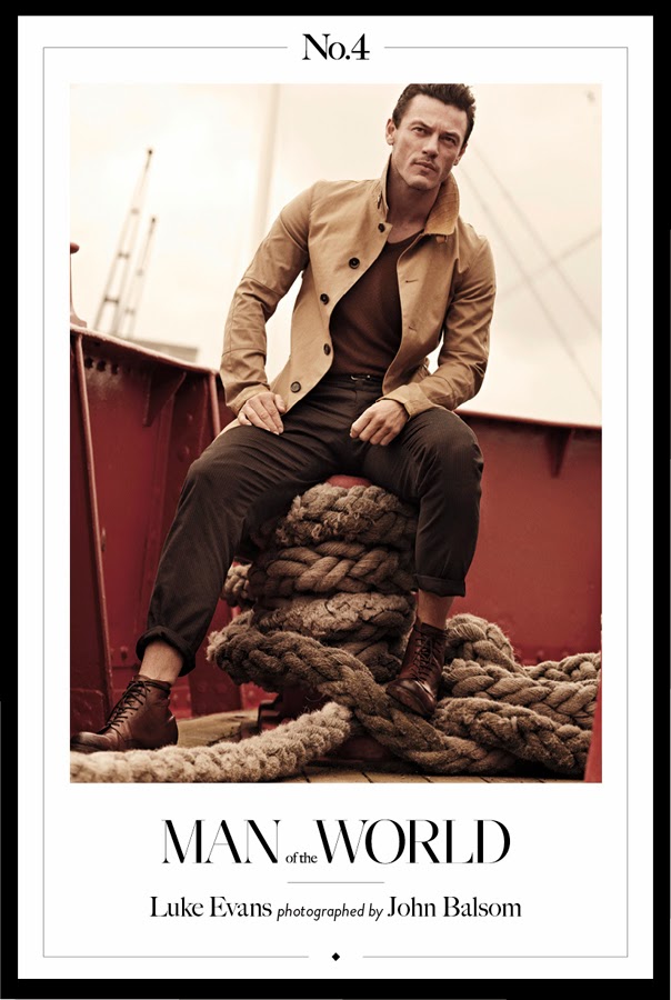 Luke Evans Fans Spain: Magazines-Luke in Man of the world magazine