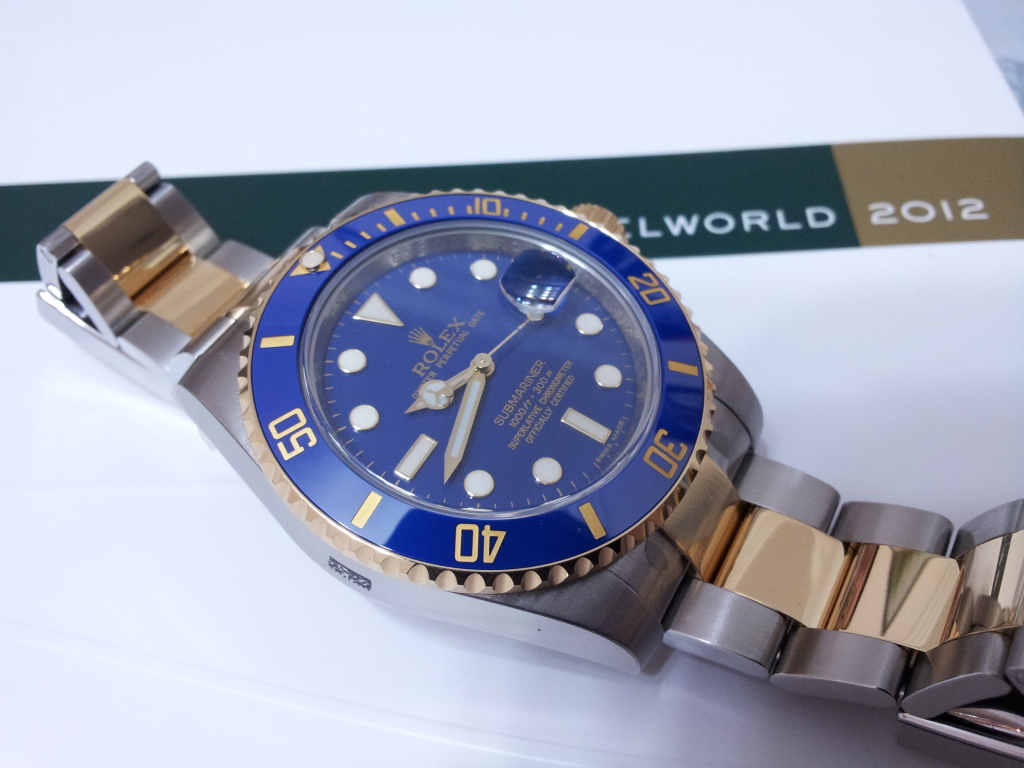 Replica Watches: Rolex Submariber Blue Two- Toned Swiss Replica