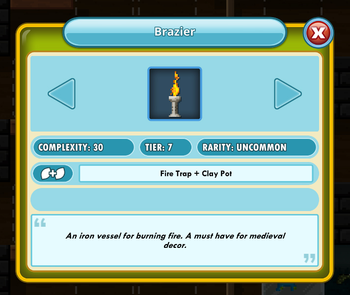 Pixel Worlds Farming: BRAZIER