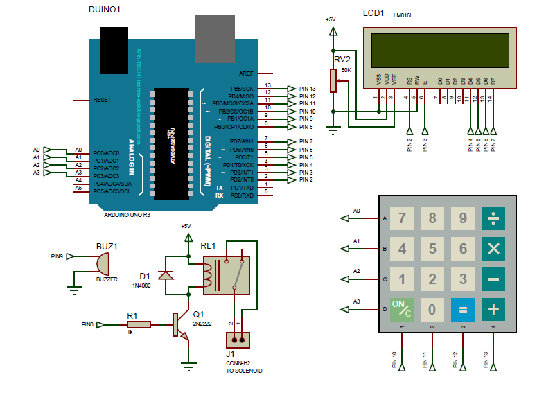 Project V - 1. Kunci Elektrik dengan Password menggunakan Modul Keypad ...
