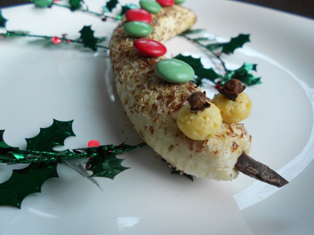 Snacking Squirrel: Christmas Banana Snake