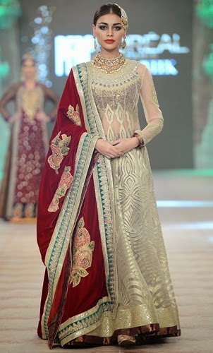 Pakistani New fashion Designers Collections at PFDC Bridal Week 2014-2015