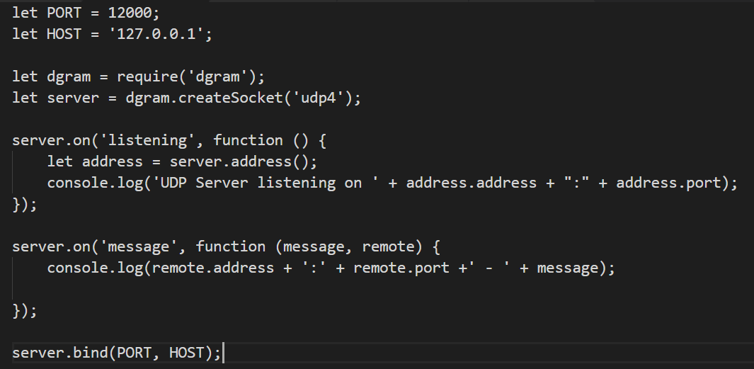 Node js를 이용하여 UDP Server와 Client 만들기 - SW 기술 블로그 (Q&A)