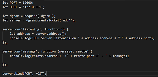 Node js를 이용하여 UDP Server와 Client 만들기 - SW 기술 블로그 (Q&A)