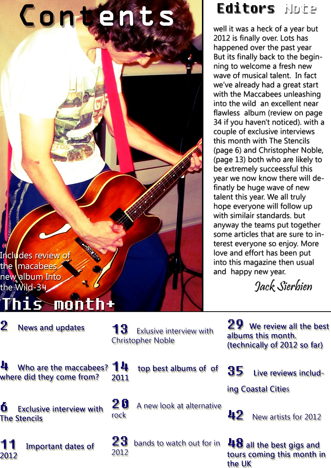 media studies music magazine coursework