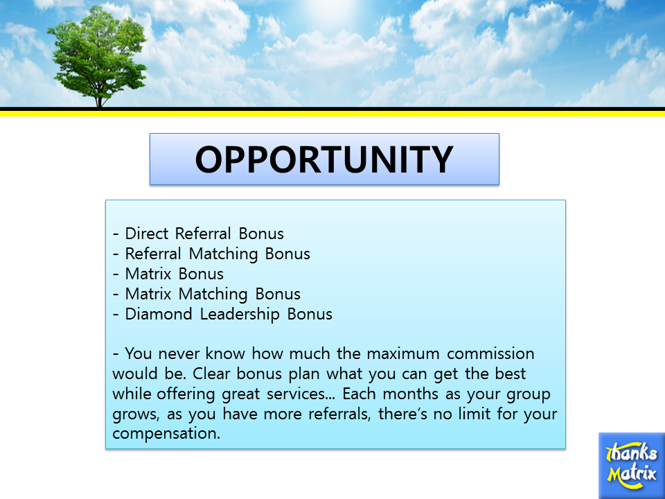 Thanks Matrix: Thanks Matrix can change your life