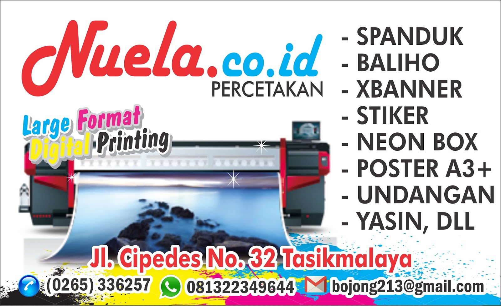 Produk Digital Printing // 081322349644 Nuela Percetakan Tasikmalaya ...