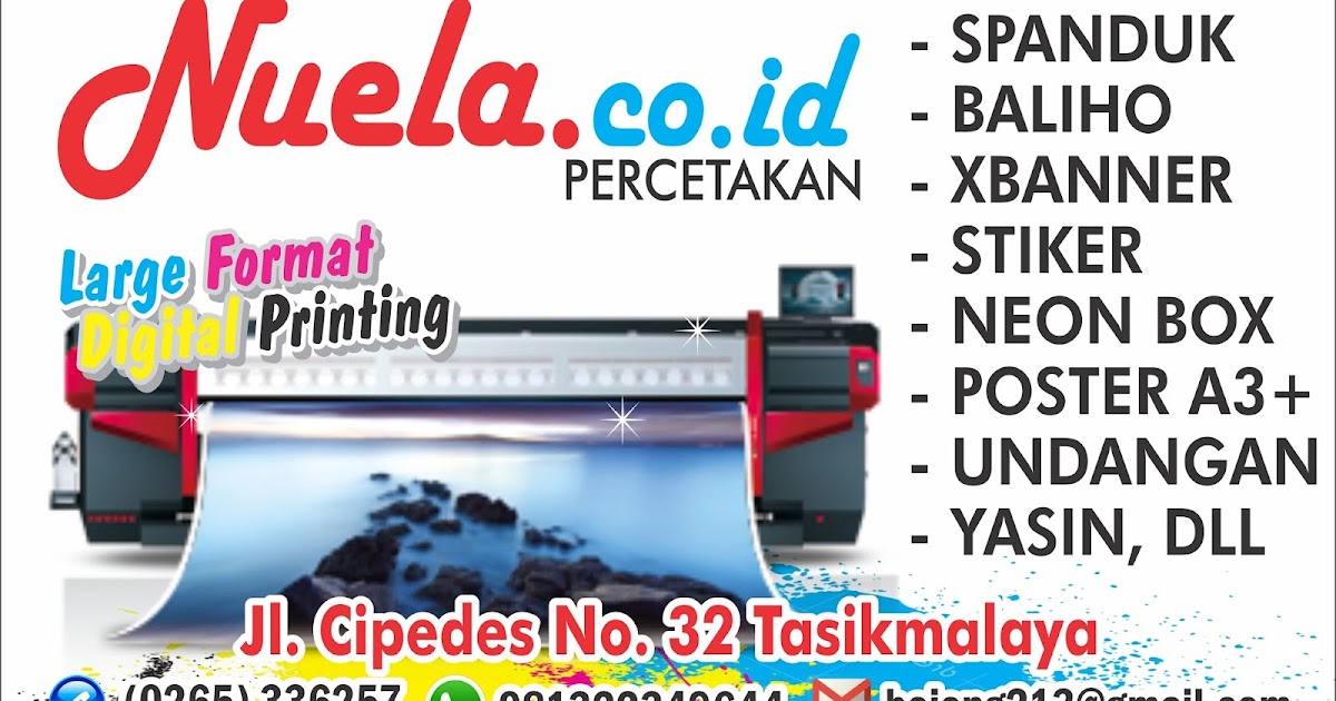 Produk Digital Printing // 081322349644 Nuela Percetakan Tasikmalaya ...