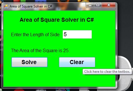 Free Programming Source Codes and Computer Programming Tutorials: Area ...
