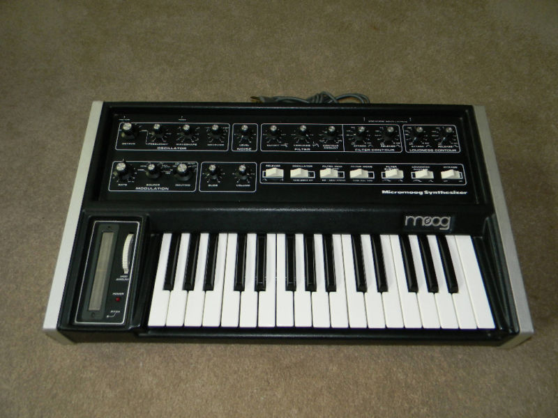 MATRIXSYNTH: Micro Moog Vintage Analog Synthesizer With Anvil Fibre Case