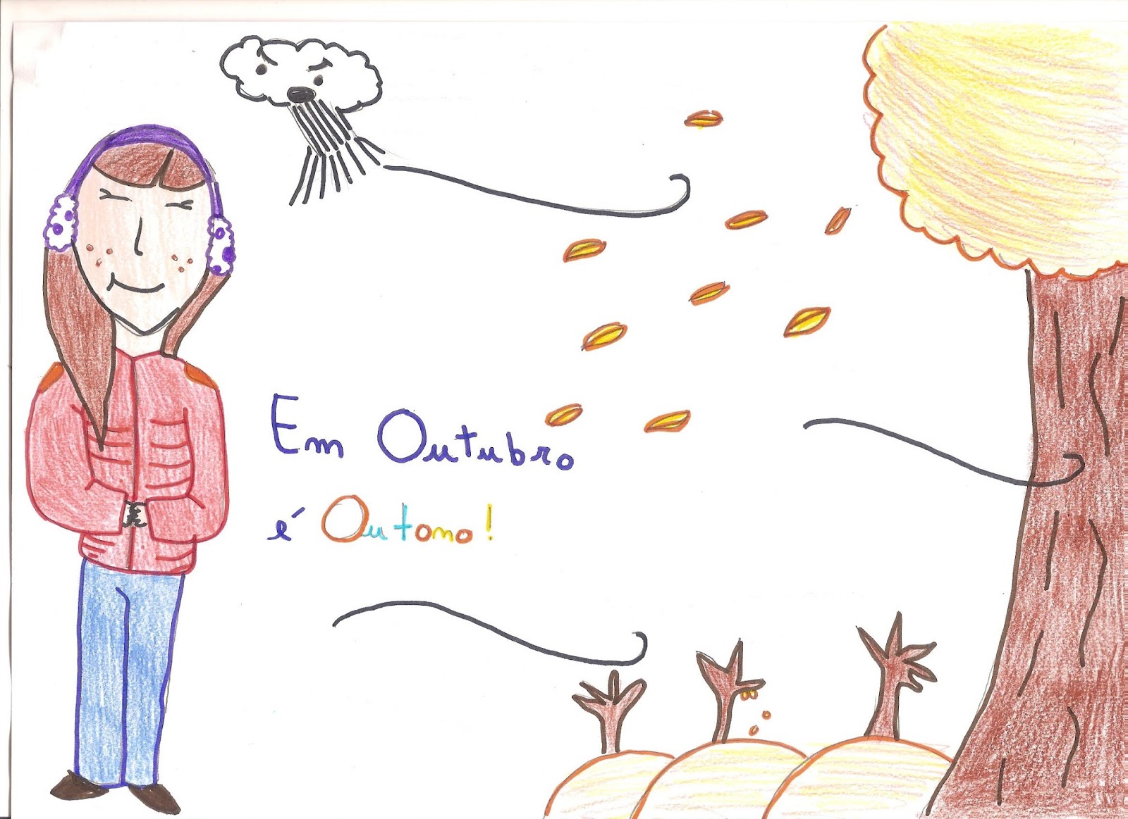 EB 2,3 Infante D. Fernando - Biblioteca: Desenhos do Mês de outubro