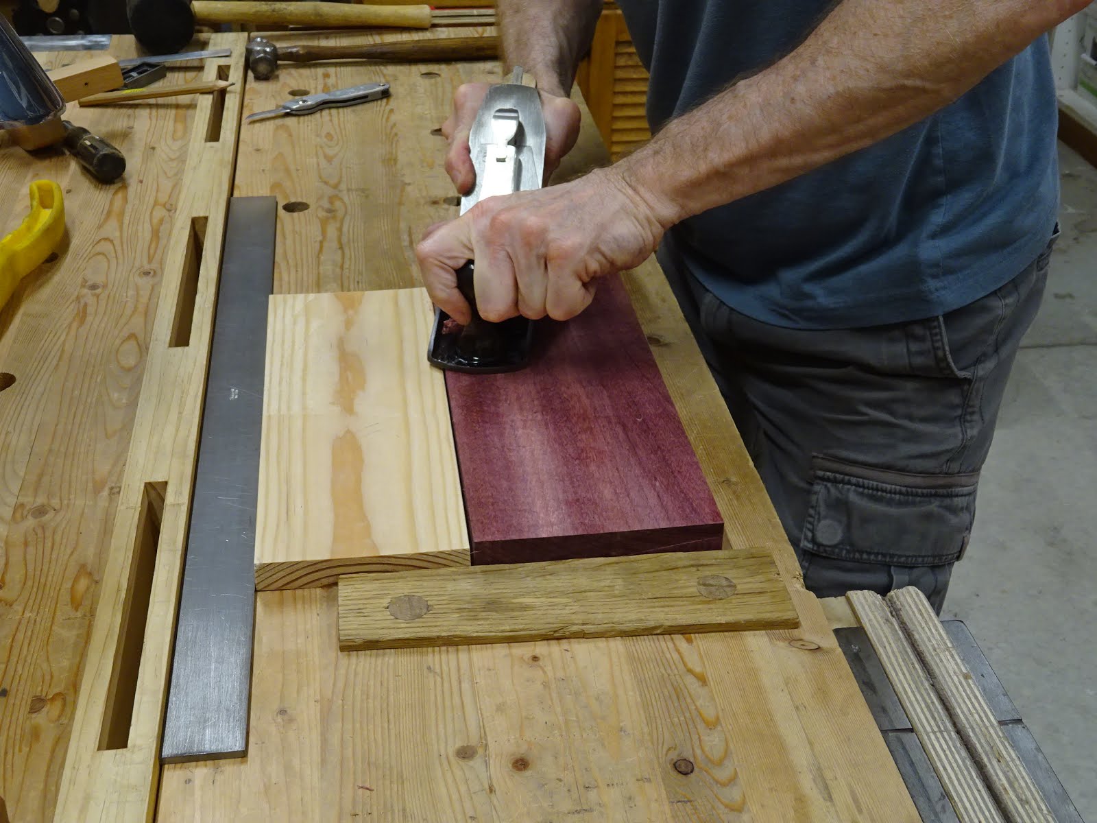 Woodworking in a Tiny Shop: Tips for Planing Very Hard Wood