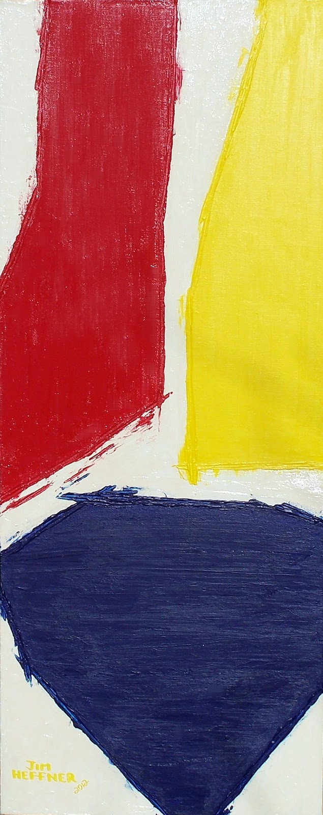 Canvas+Color=Art: New Painting: No. 3, The Primary Triad. Tile Series