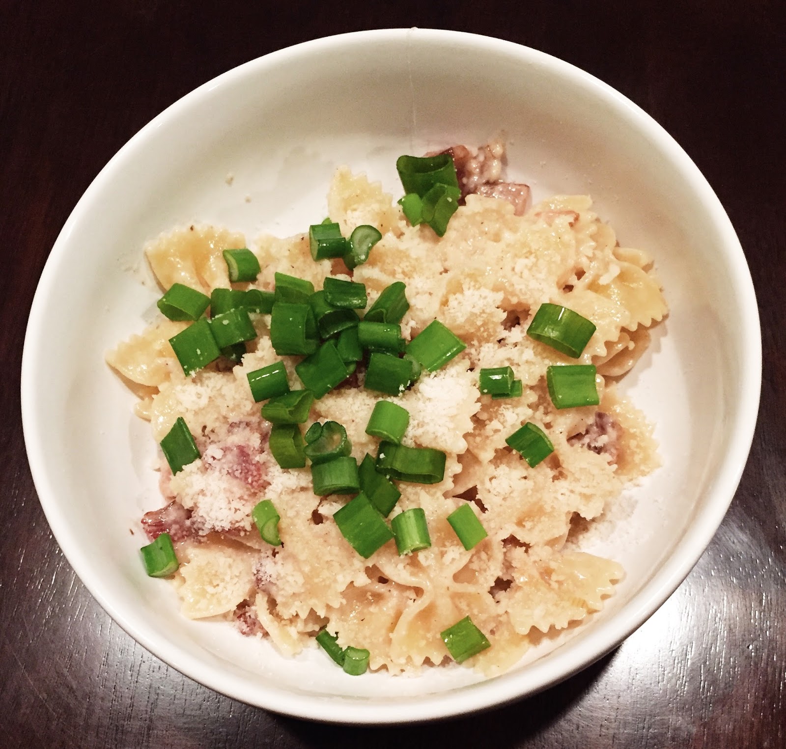 Bacon and Spring Onion Pasta | {eat.drink.be very merry}