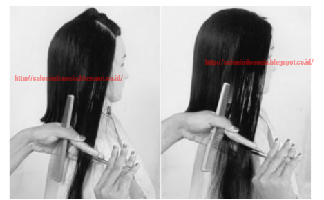 Salon: Pemangkasan Datar Pola Garis Pangkas Diagonal ke Depan (Solid ...