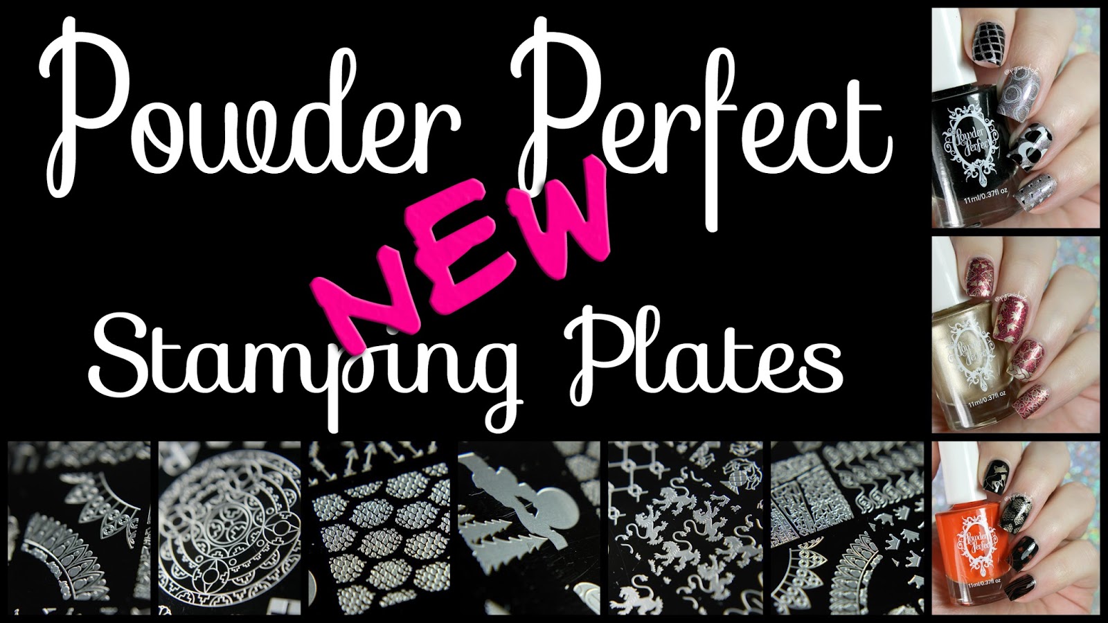 Powder Perfect Stamping Plates | New for 2017