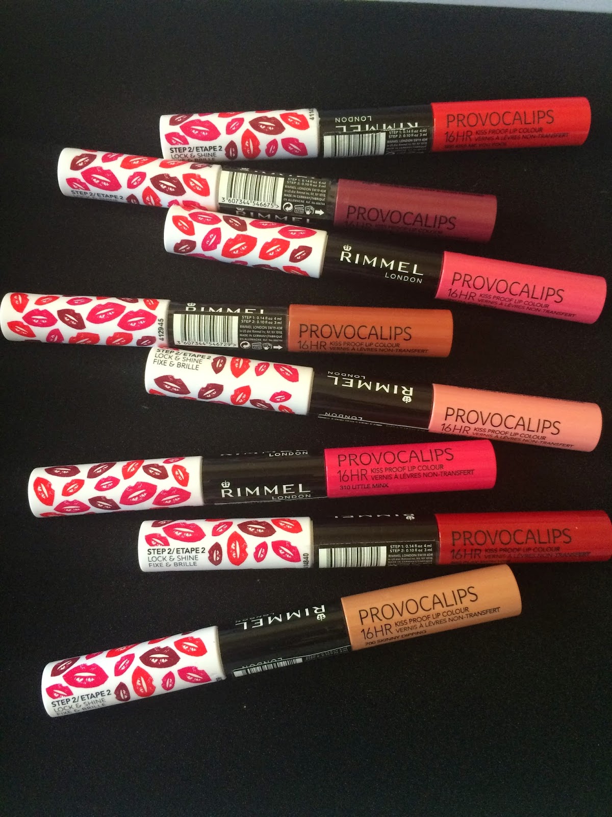 Lusty Lashes Beauty: Rimmel London Provocalips - Full Collection Review ...