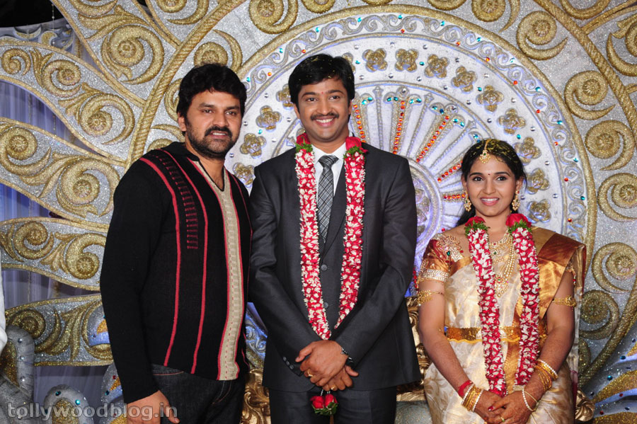 Aryan Rajesh Wedding Reception Photos Stills